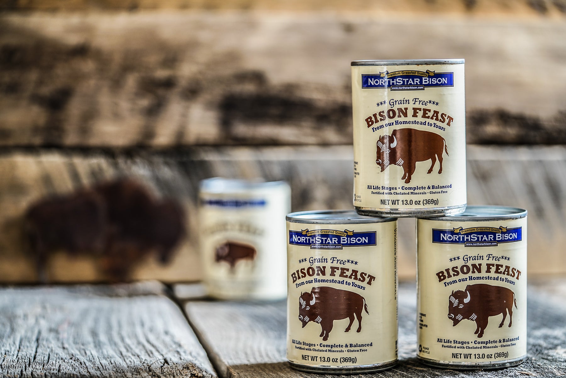 Bison Feast Canned Pet Food - Northstar Bison